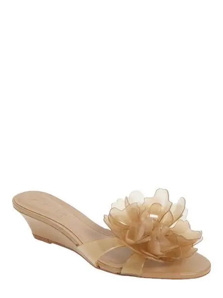 Farm Rio Flower Jelly Wedge Sandal - Toffee