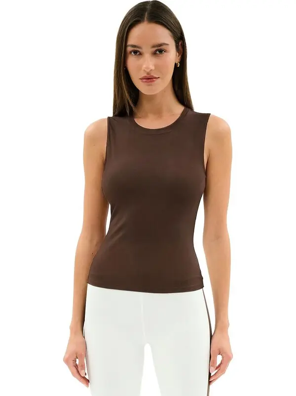 Splits59 Carter Airweight Lite Tank - Dark Chocolate