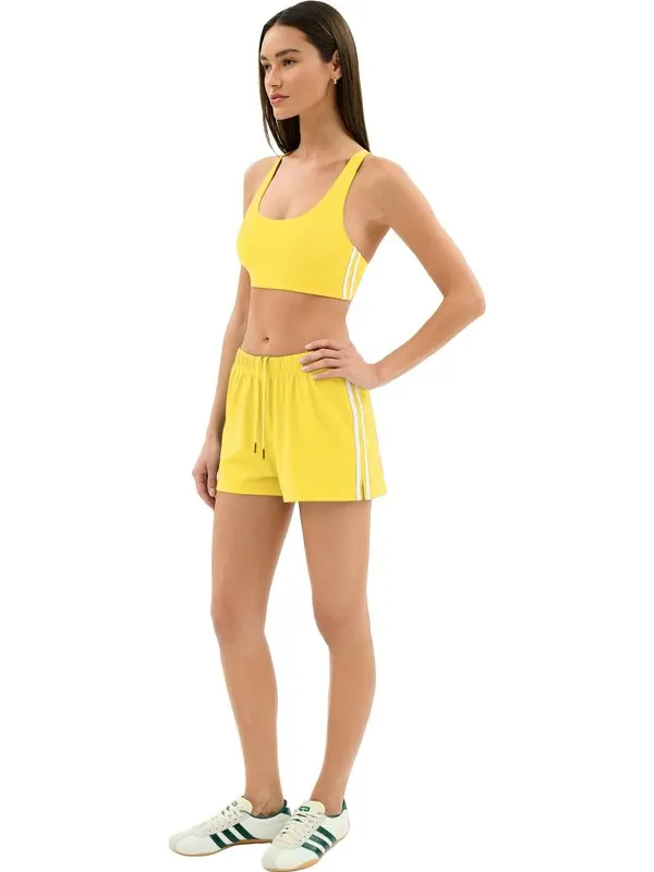 Splits59 Ella Airweight Track Short - Bright Yellow/white