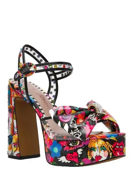 Betsey Johnson Shelley Platform Sandal - Bright Multi