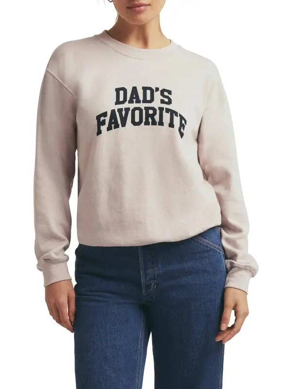 FAVORITE DAUGHTER Dad's Favorite Sweatshirt - Heather Oatmeal