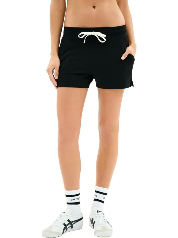 Splits59 Reena Fleece Sweatshort - Black