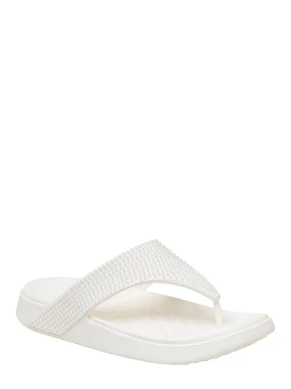 CROCS Getaway Gems Flip Flop - Chalk