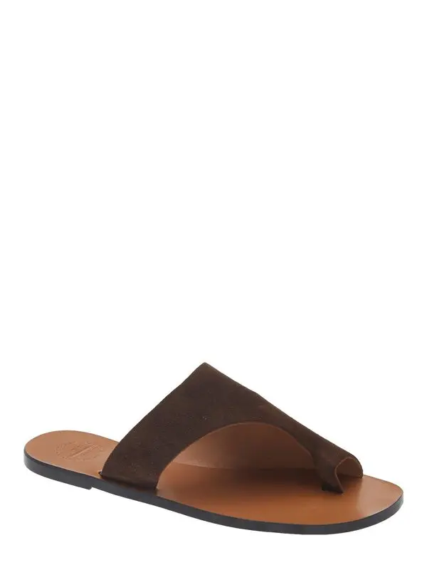 ATP ATELIER Rosa Toe Loop Sandal - Walnut