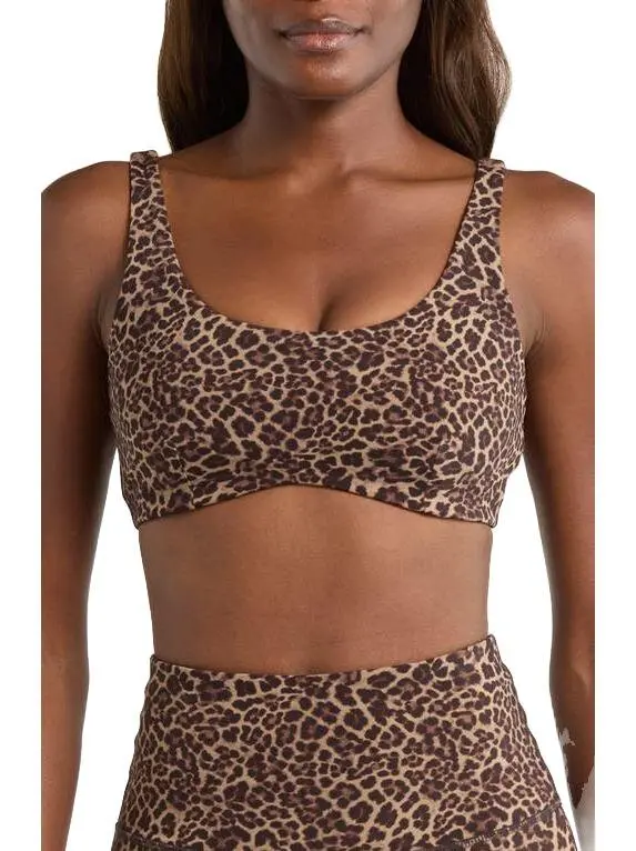 MPG Sculpt Reversible Sports Bra - Goji Berry/new Leopard