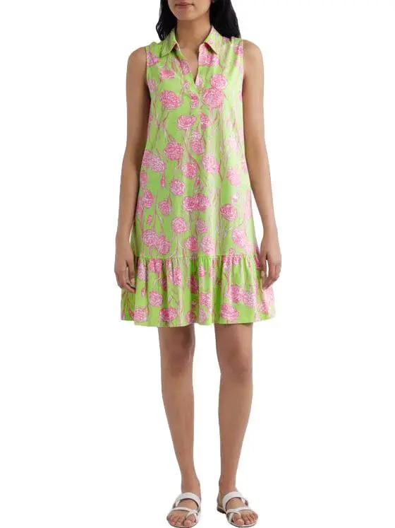 Lilly Pulitzer® Floral Print Sleeveless Dress - Pistachio Macaron Alina