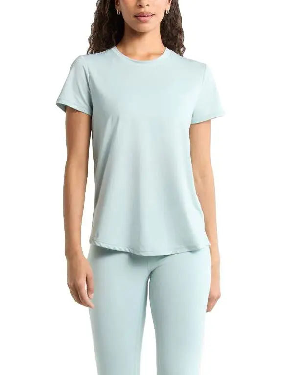 Zella Rally Mesh T-shirt - Blue Raindrop