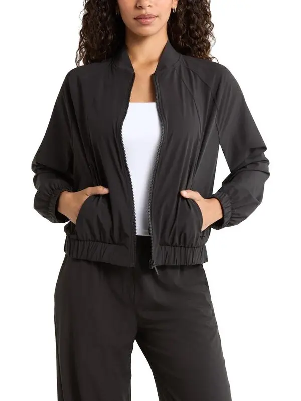 Zella Atlas Bomber Jacket - Black