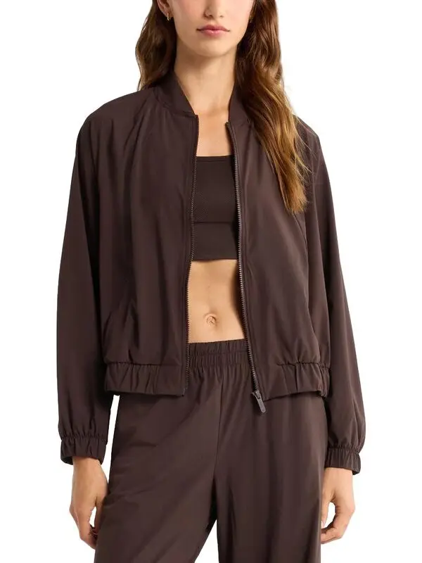 Zella Atlas Bomber Jacket - Brown Mole