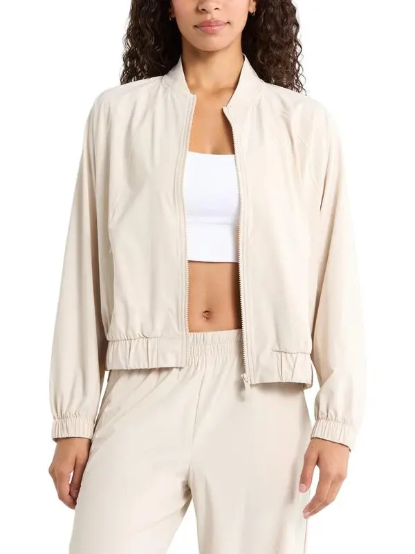 Zella Atlas Bomber Jacket - Moonbeam