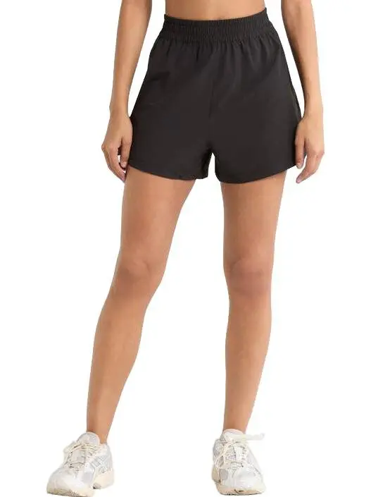 Zella Atlas High Waist Daily Shorts - Black