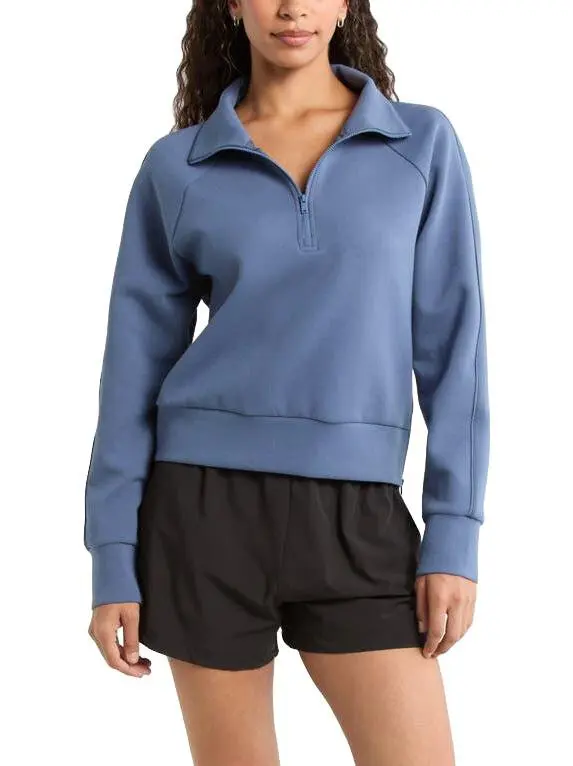 Zella Half Zip Sweatshirt - Blue Vintage