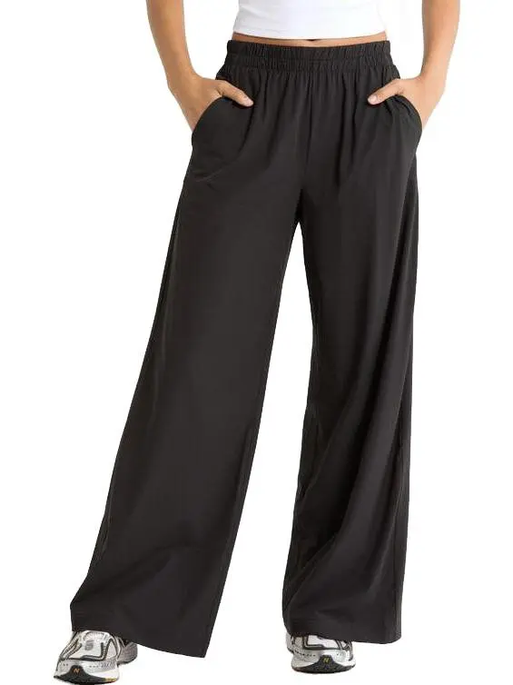 Zella Atlas Wide Leg Pants - Black