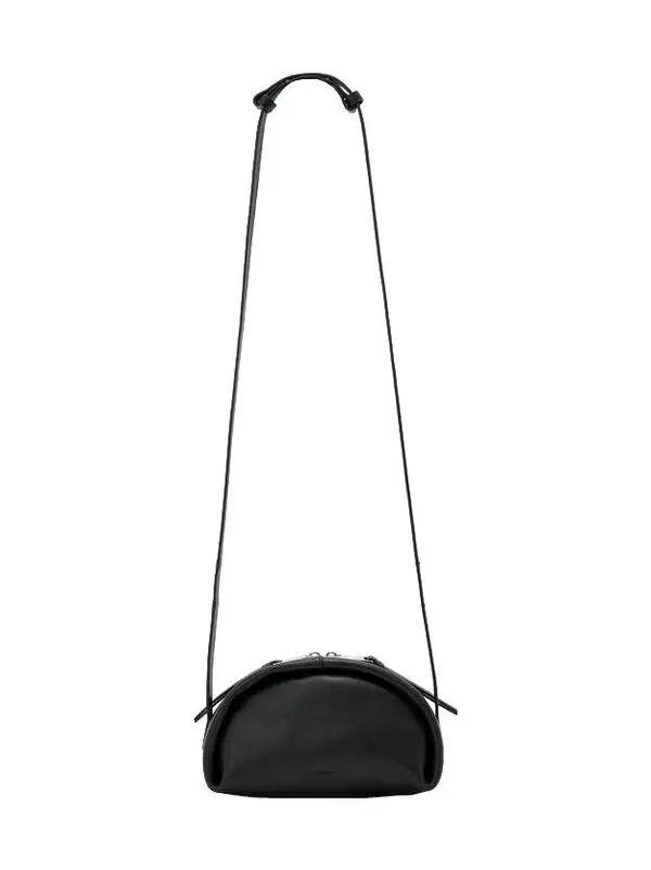 ALLSAINTS Rosalie Arc Crossbody Bag - Black/silver