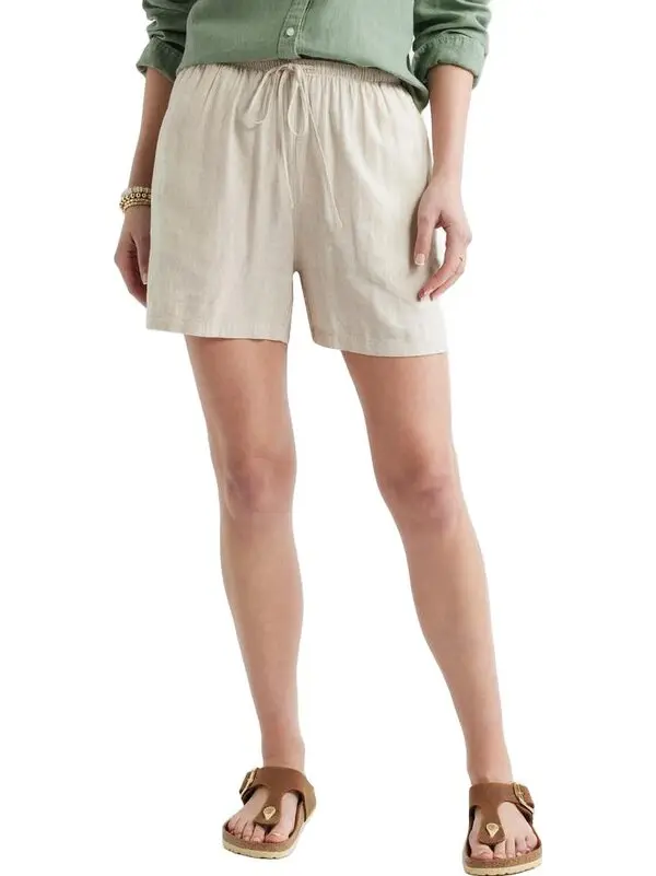 Caslon Linen Blend Shorts - Flax