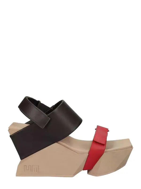 United Nude Brutt Touch-strap Wedge Sandals - Brown