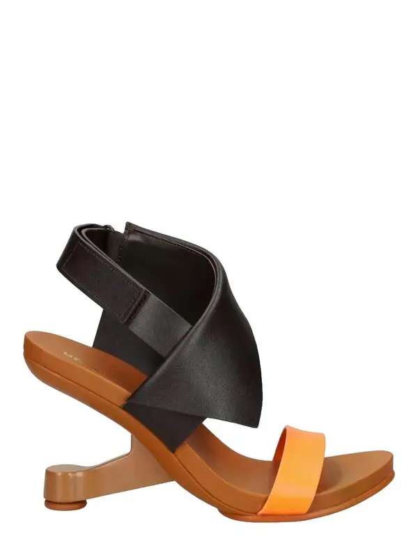 United Nude Eamz Polo Touch-strap Sculptural Sandals - Brown