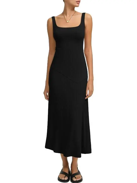 MARCELLA Margot Sleeveless Midi Dress - Black