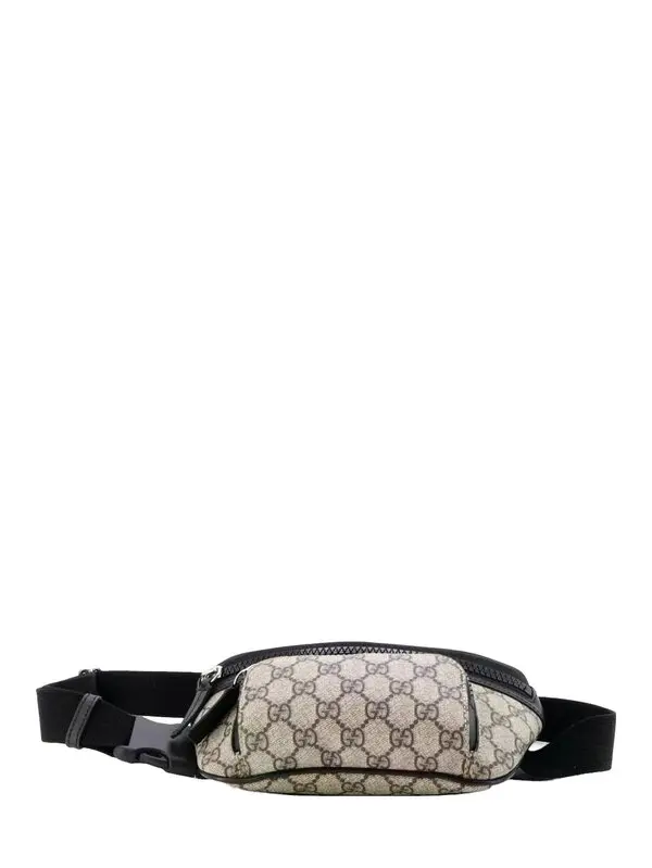 Gucci Eden Gg Coated Canvas Belt Bag - Black