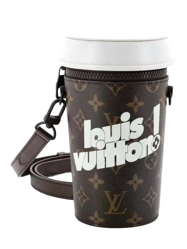 LOUIS VUITTON Coffee Cup Convertible Pouch Crossbody Bag Monogram Canvas - Brown