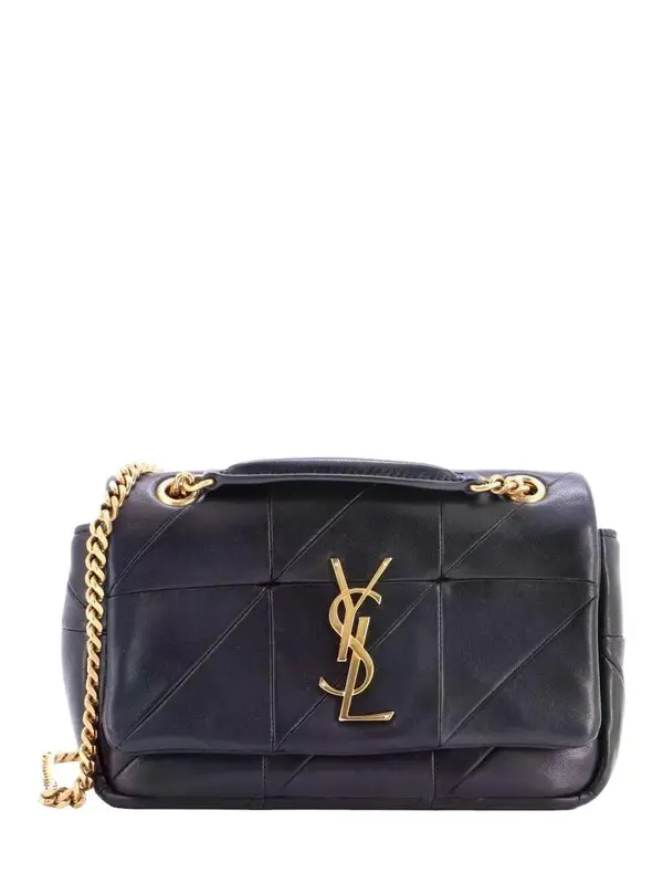 Saint Laurent Jamie Flap Bag Quilted Leather Small - Black