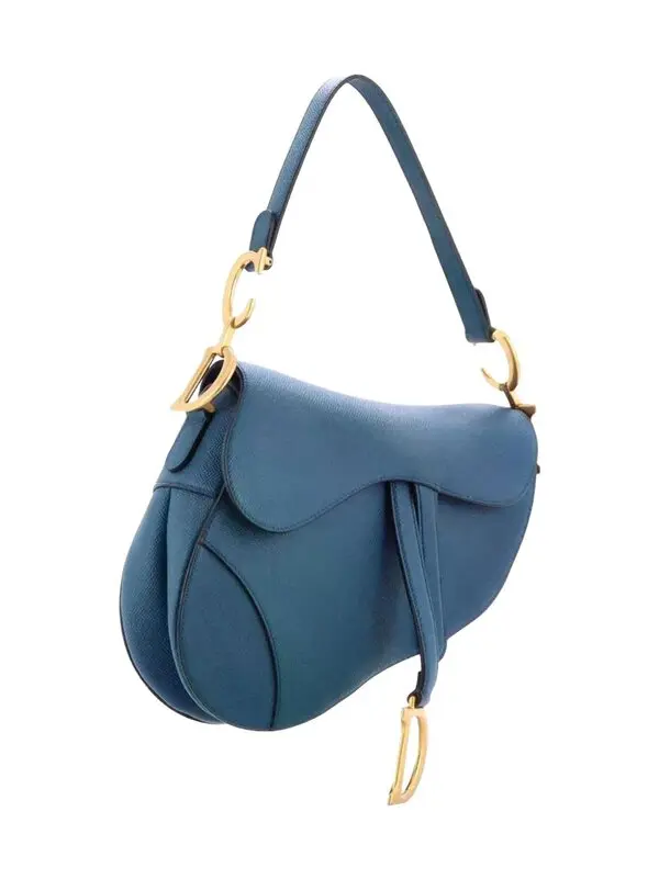Dior Saddle Handbag Leather Medium - Blue