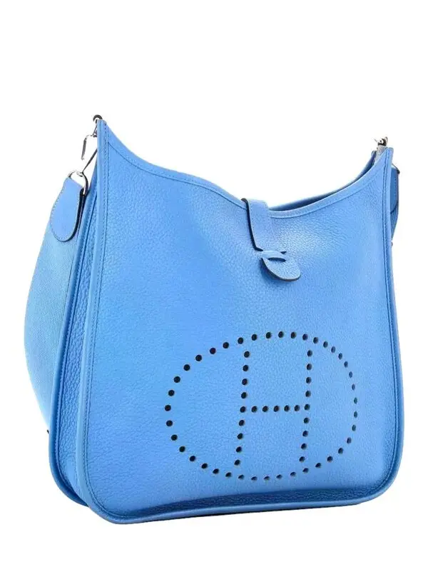 Hermès Evelyne Iii Clemence Gm Crossbody Bag - Blue