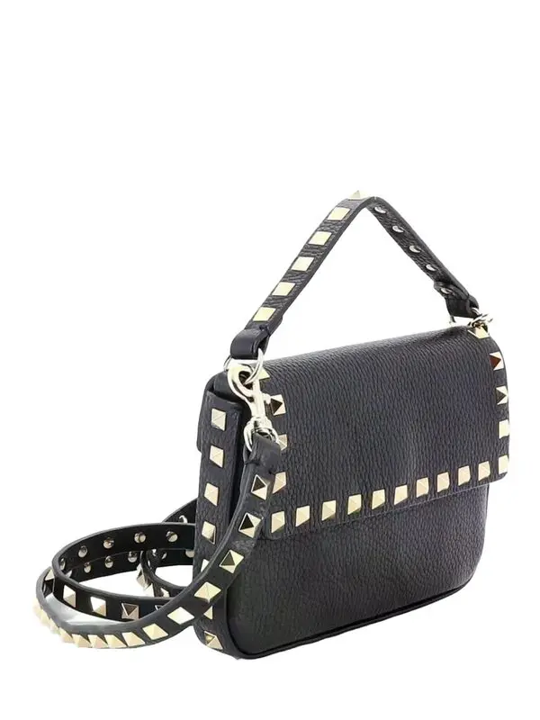 Valentino Garavani Rockstud Top Handle Mini Crossbody Bag - Black