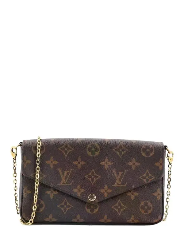 LOUIS VUITTON Felicie Pochette Monogram Canvas - Brown