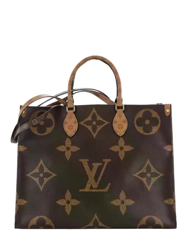 LOUIS VUITTON Onthego Reverse Monogram Giant Gm Tote Bag - Brown