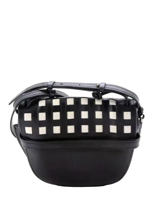 Loewe Gate Grid Small Shoulder Bag - Black