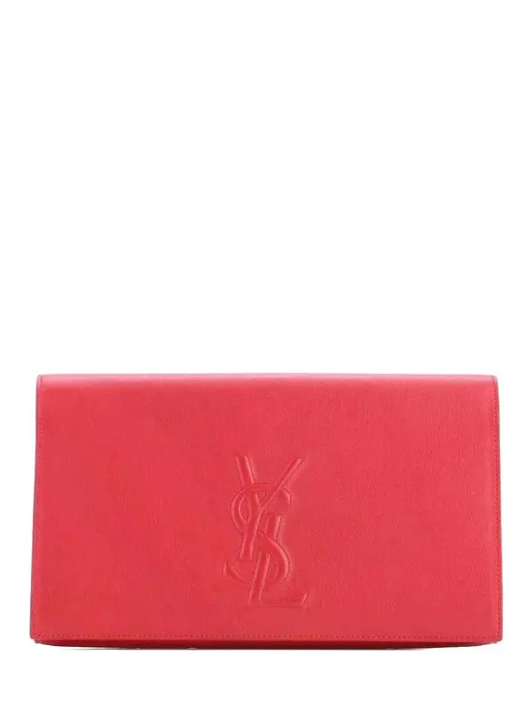Saint Laurent Belle De Jour Large Clutch Bag - Red