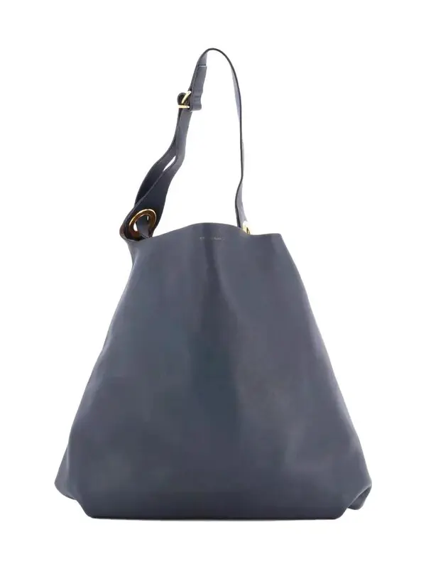 Burberry Grommet Leather Medium Hobo Bag - Blue
