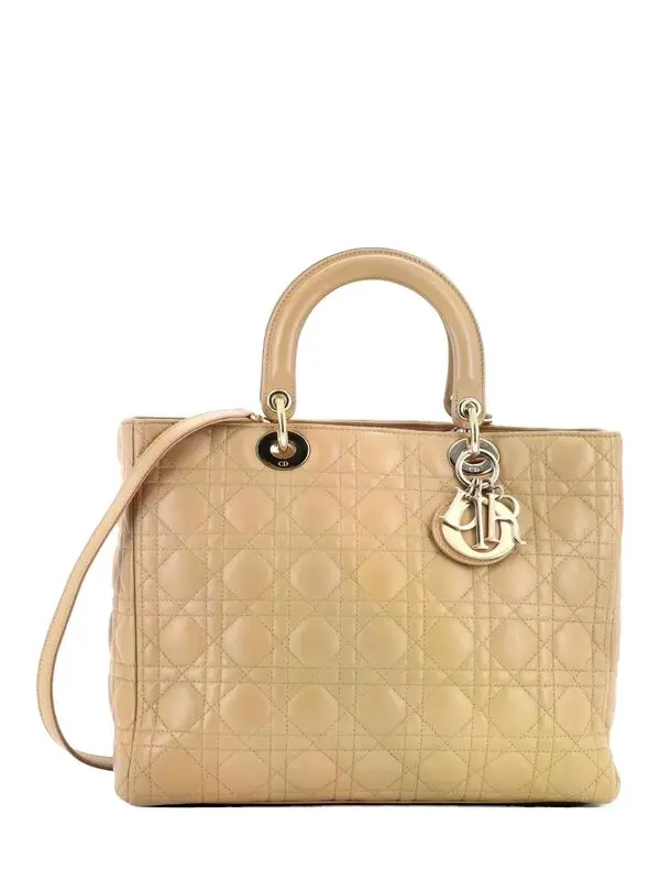 Dior Lady Large Tote Bag - Neutrals