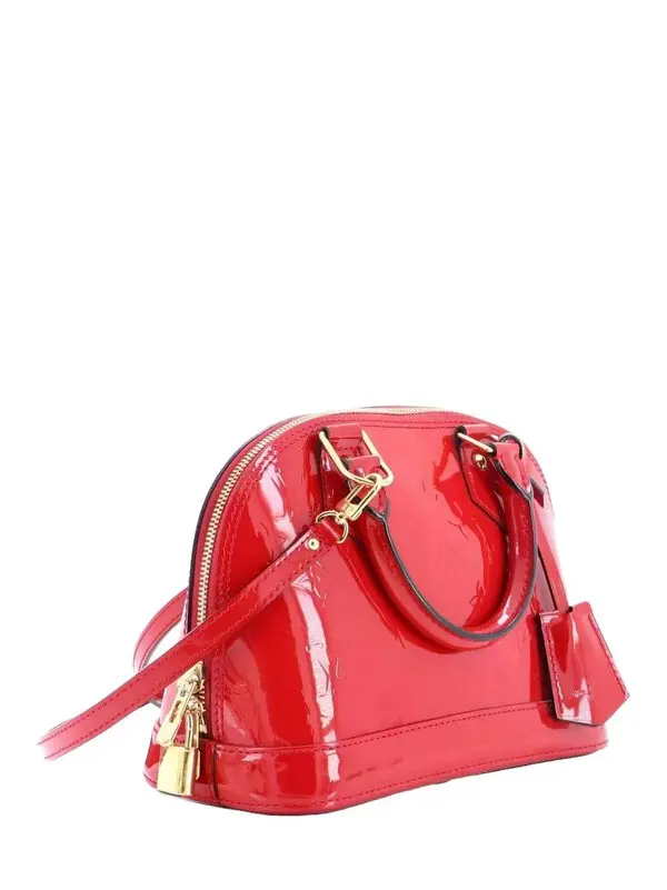 LOUIS VUITTON Alma Handbag Monogram Vernis Bb - Red