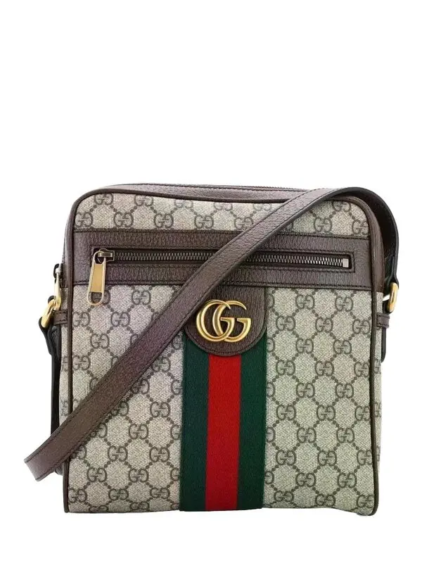 Gucci Ophidia Gg Coated Canvas Messenger Bag - Brown
