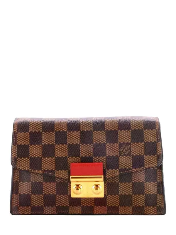 LOUIS VUITTON Croisette Chain Wallet Nm Damier - Brown