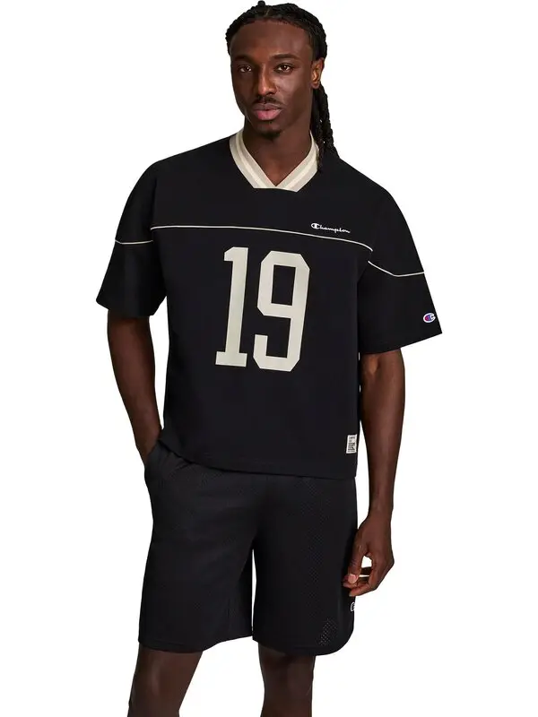 Champion Gridiron Football Jersey, Script Logo - Black