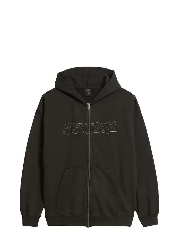 Rip Curl Liquid Trips Zip Hoodie - Washed Black