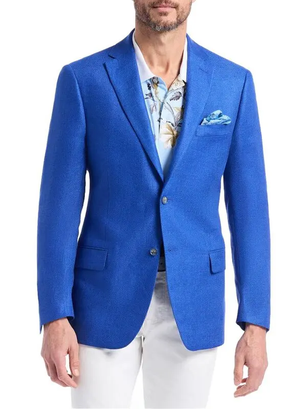 Robert Graham Rempston Linen Sport Coat - Cobalt