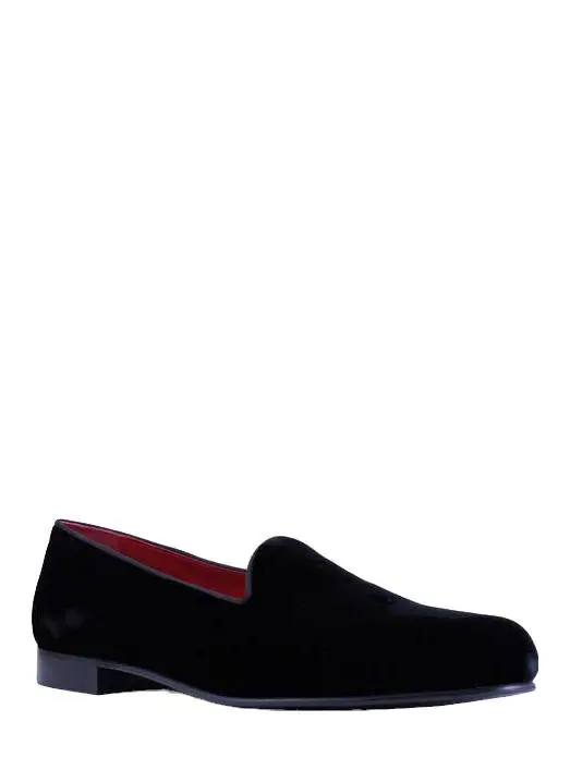 ZELLI ITALIA Velvet Venetian Loafer - Black