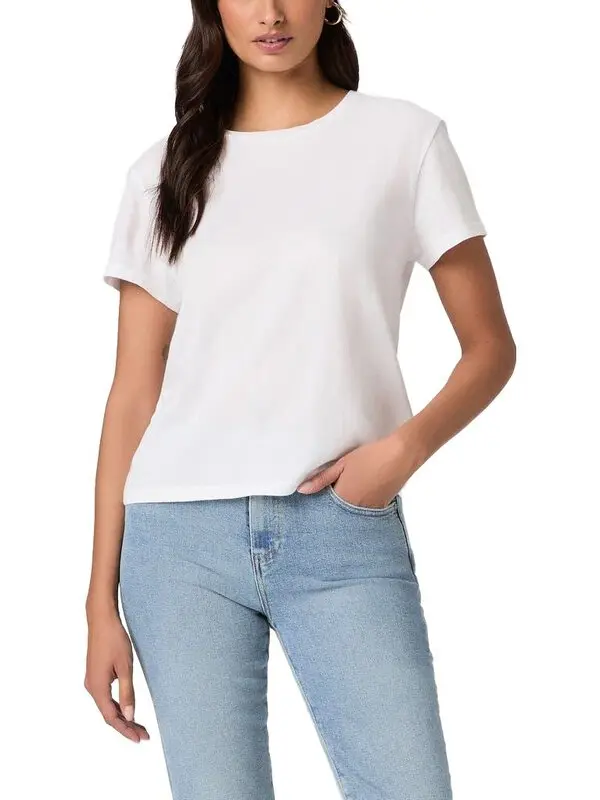 Paige Pima Cotton Relaxed-fit T-shirt - White