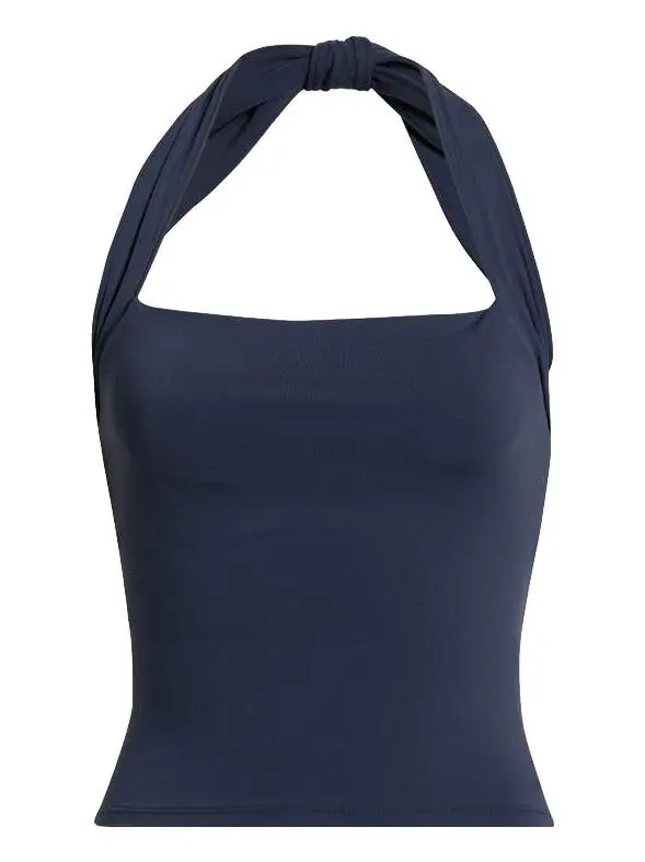 MPG Sculpt Halter Tank - Navy Blazer