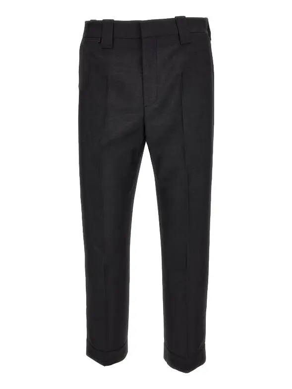 Versace Wool & Mohair Dress Pants - Dark Chocolate