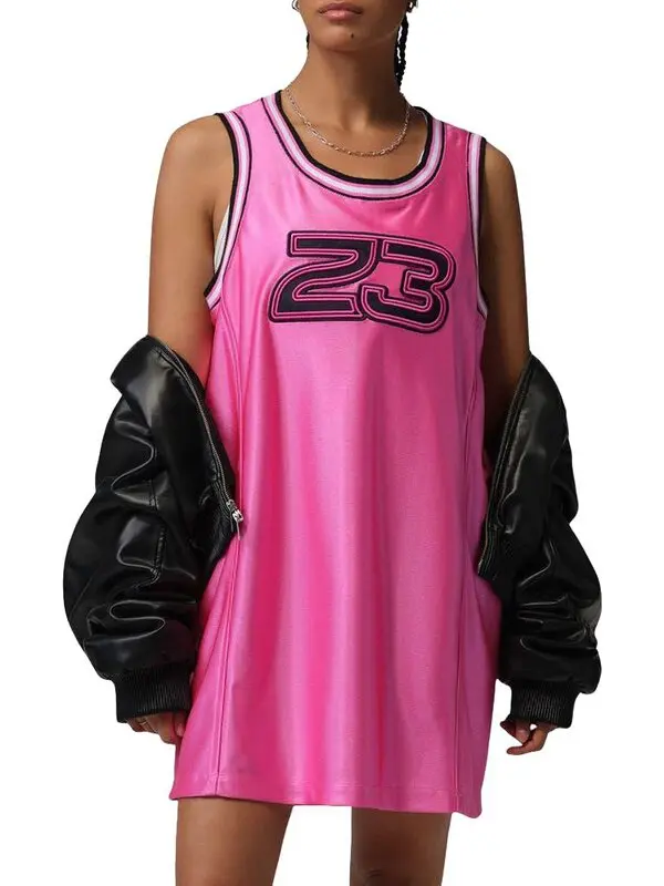 JORDAN Flight 23 Graphic Jersey Dress - Pink