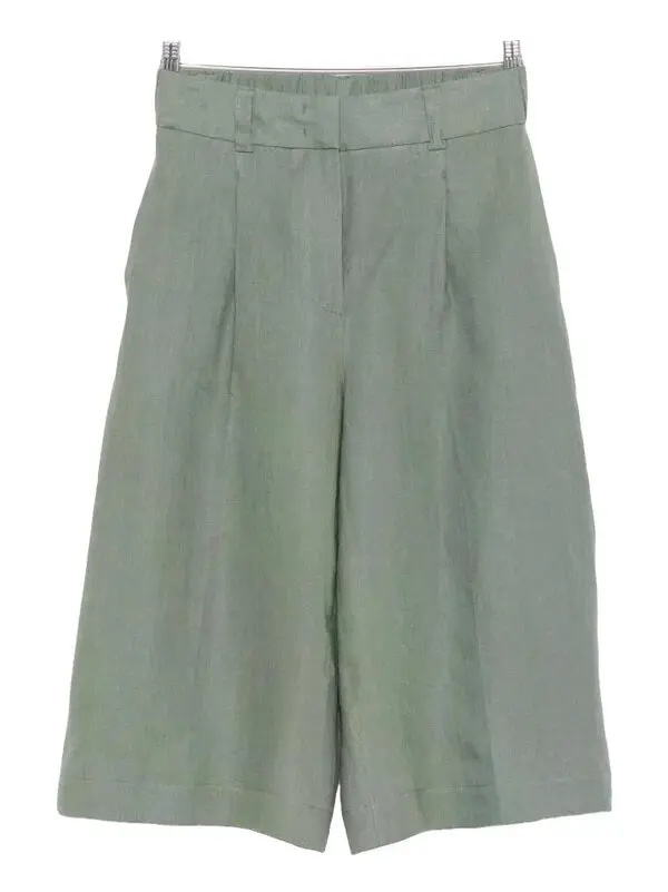 Peserico Pleated Shorts - Green