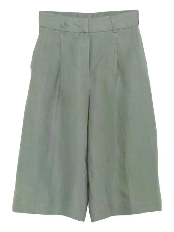 Peserico Pleated Shorts - Green