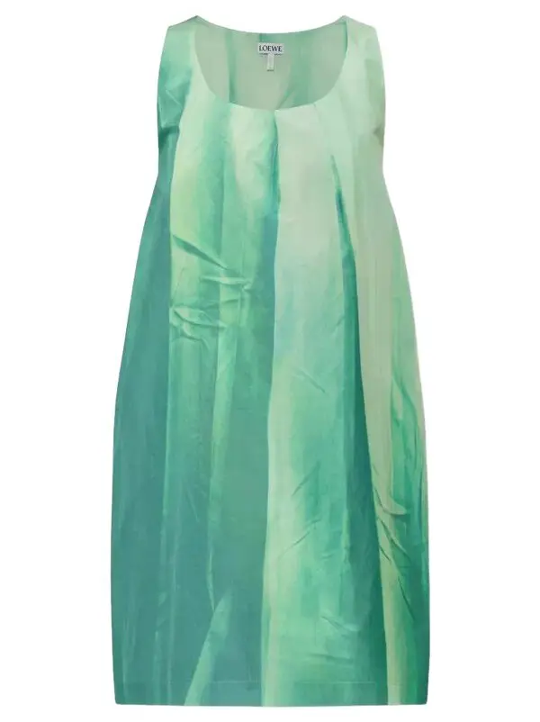 Loewe Trompe L'oeil Sleeveless Dress - Green