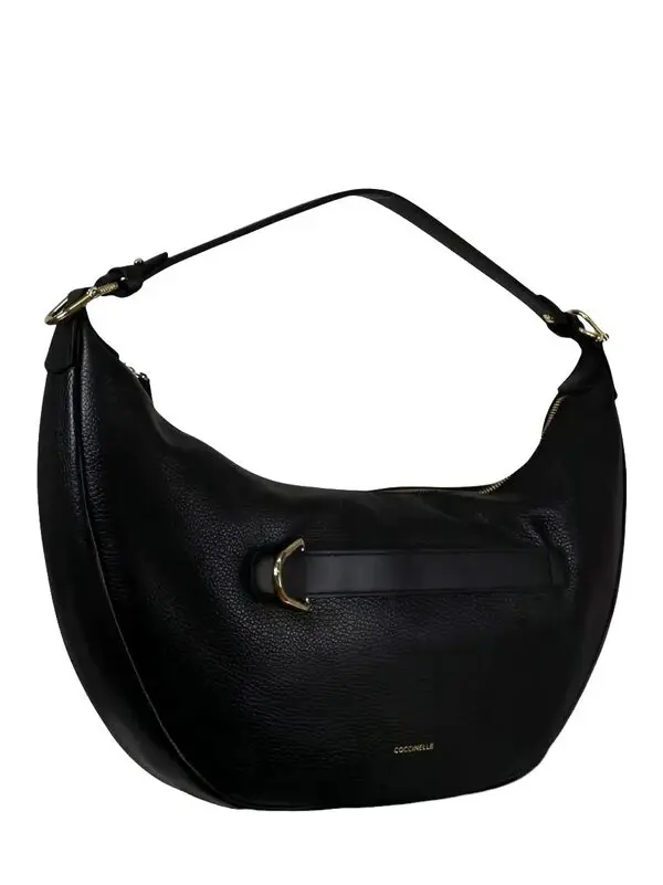 COCCINELLE Paki Zip Hobo Medium Shoulder Bag - Black