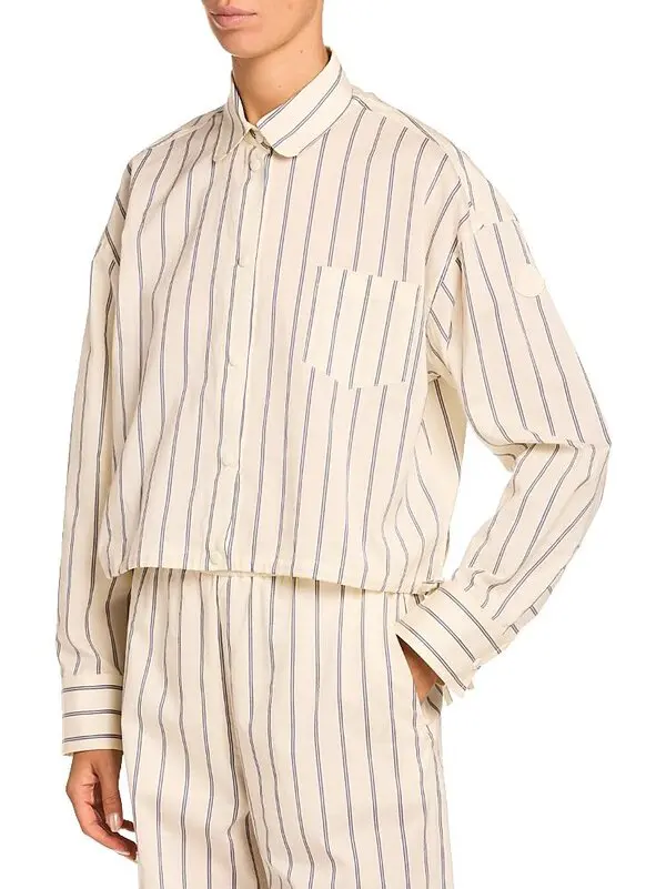 Moncler Snap Front Shirt - White